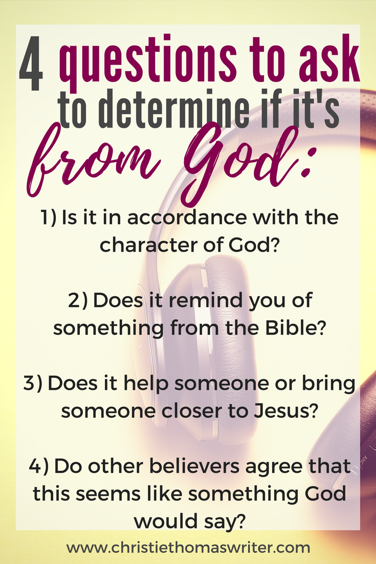 Did I just hear from God? (+4 ways to know if it was actually God ...