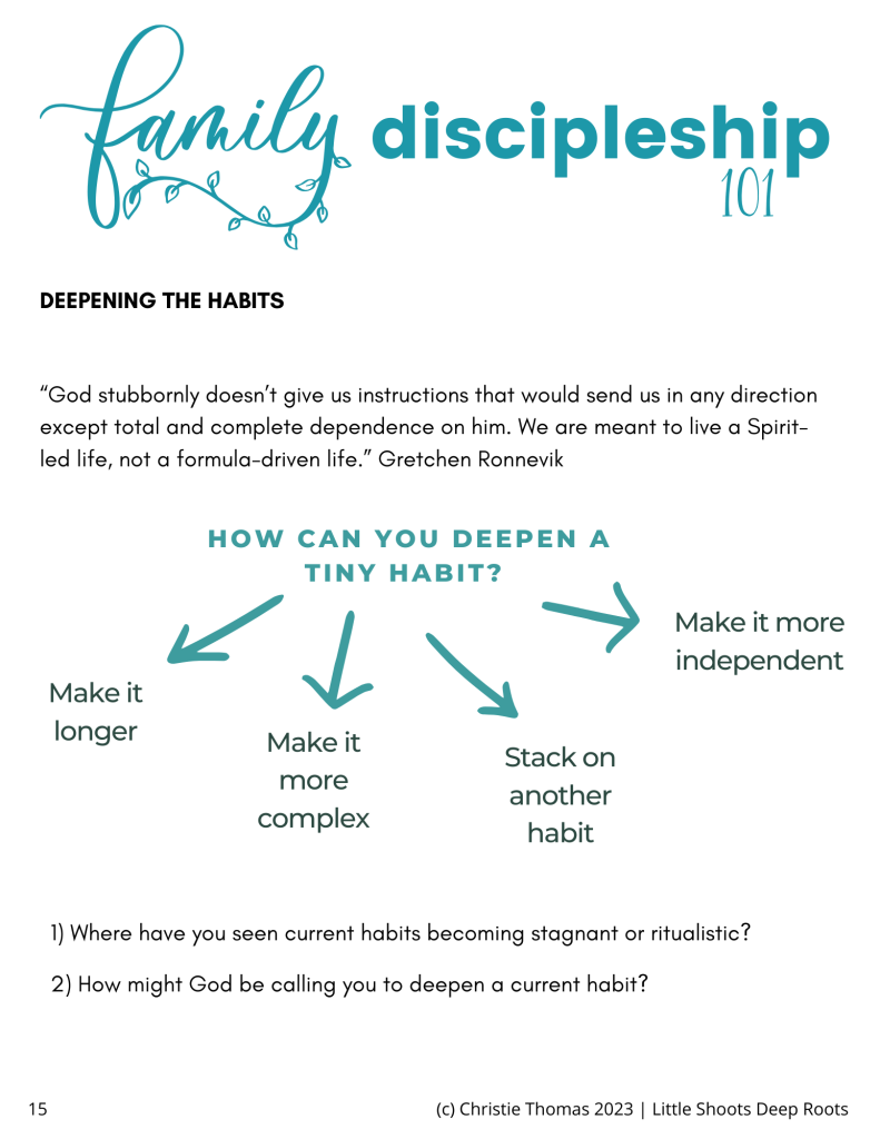 Family Discipleship 101 Small Group Curriculum - Little Shoots, Deep Roots